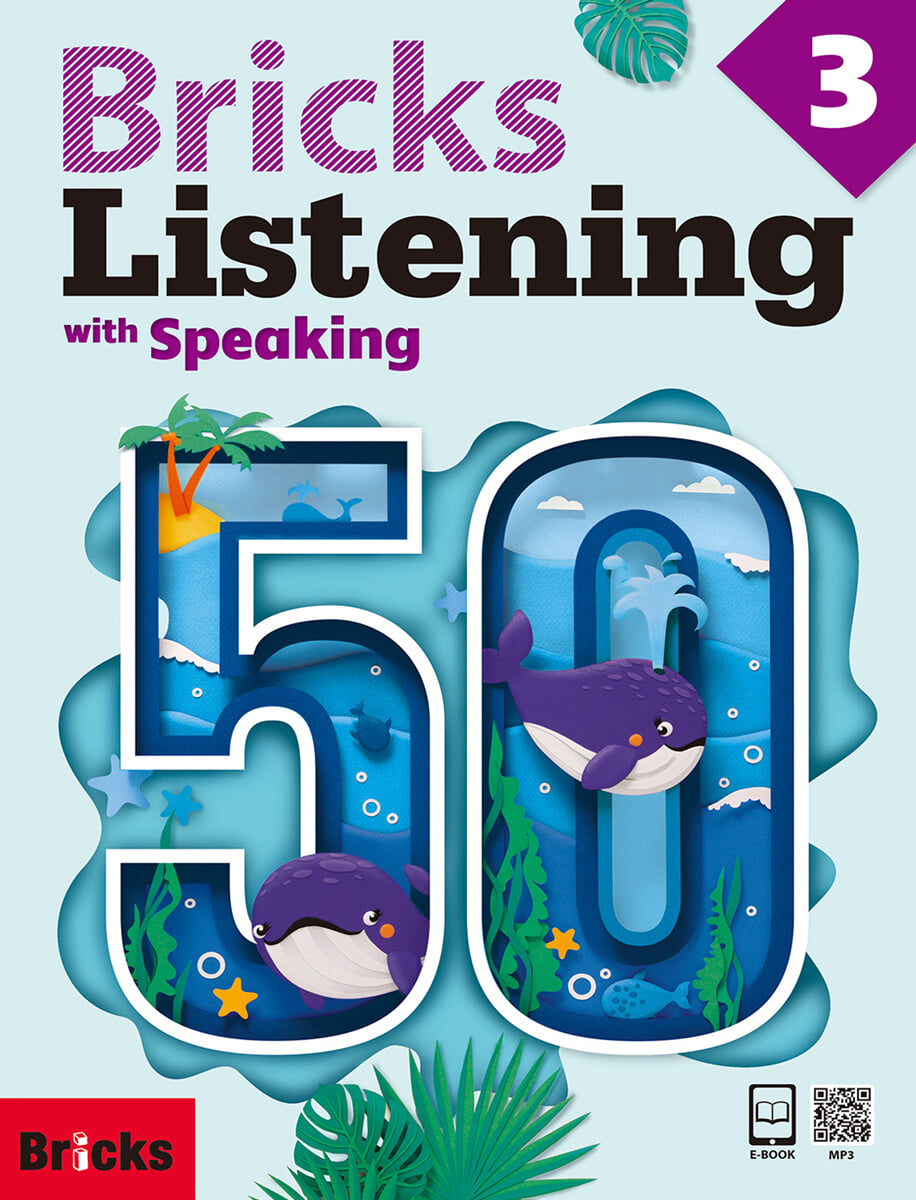 Bricks Listening with Speaking 50-3 (Student Book + Workbook + E.CODE) - 예스24