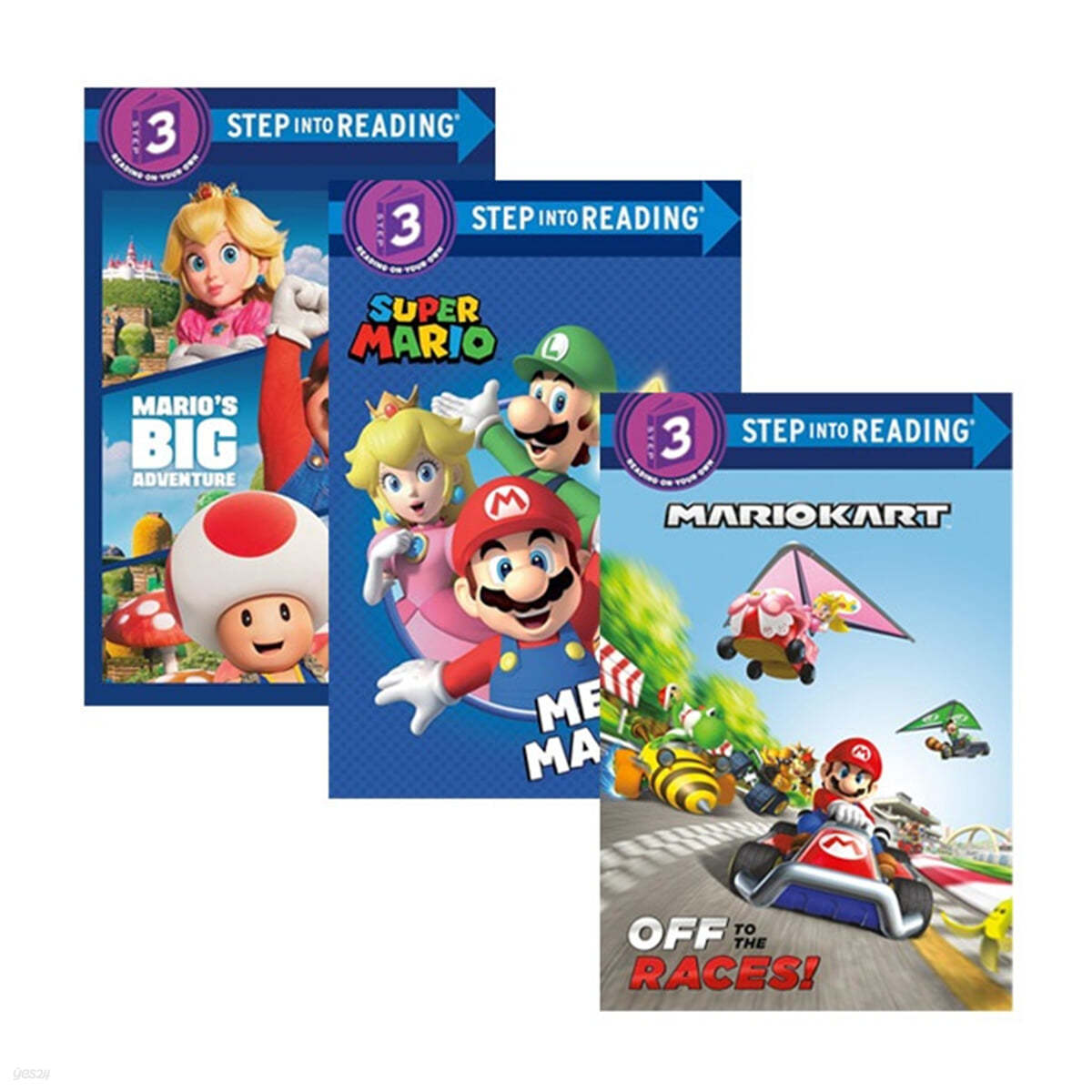 Step into Reading 3 : Nintendo Mario 시리즈 리더스북 3종 세트 - 예스24