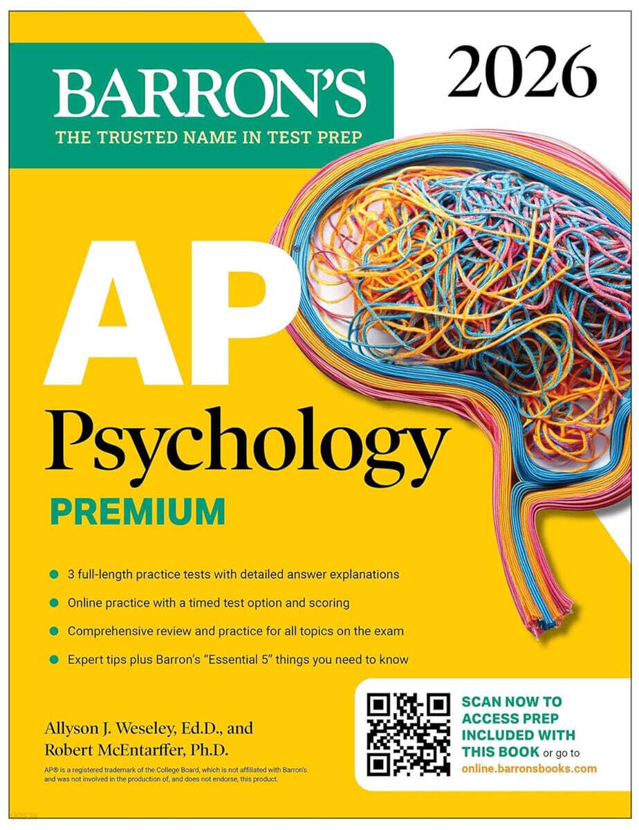 AP Psychology Premium, 2026: Prep Book with 3 Practice Tests ...