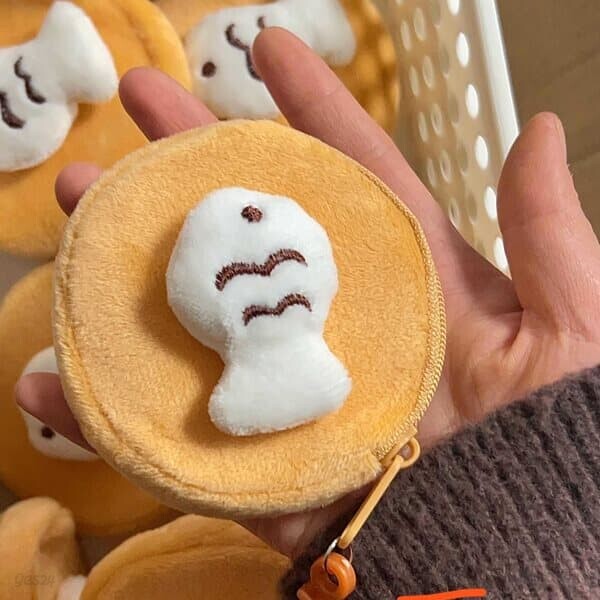 붕어빵 동전 지갑 한 손에 쏙 여행용 키링 미니 파우치 미니멀 - 예스24