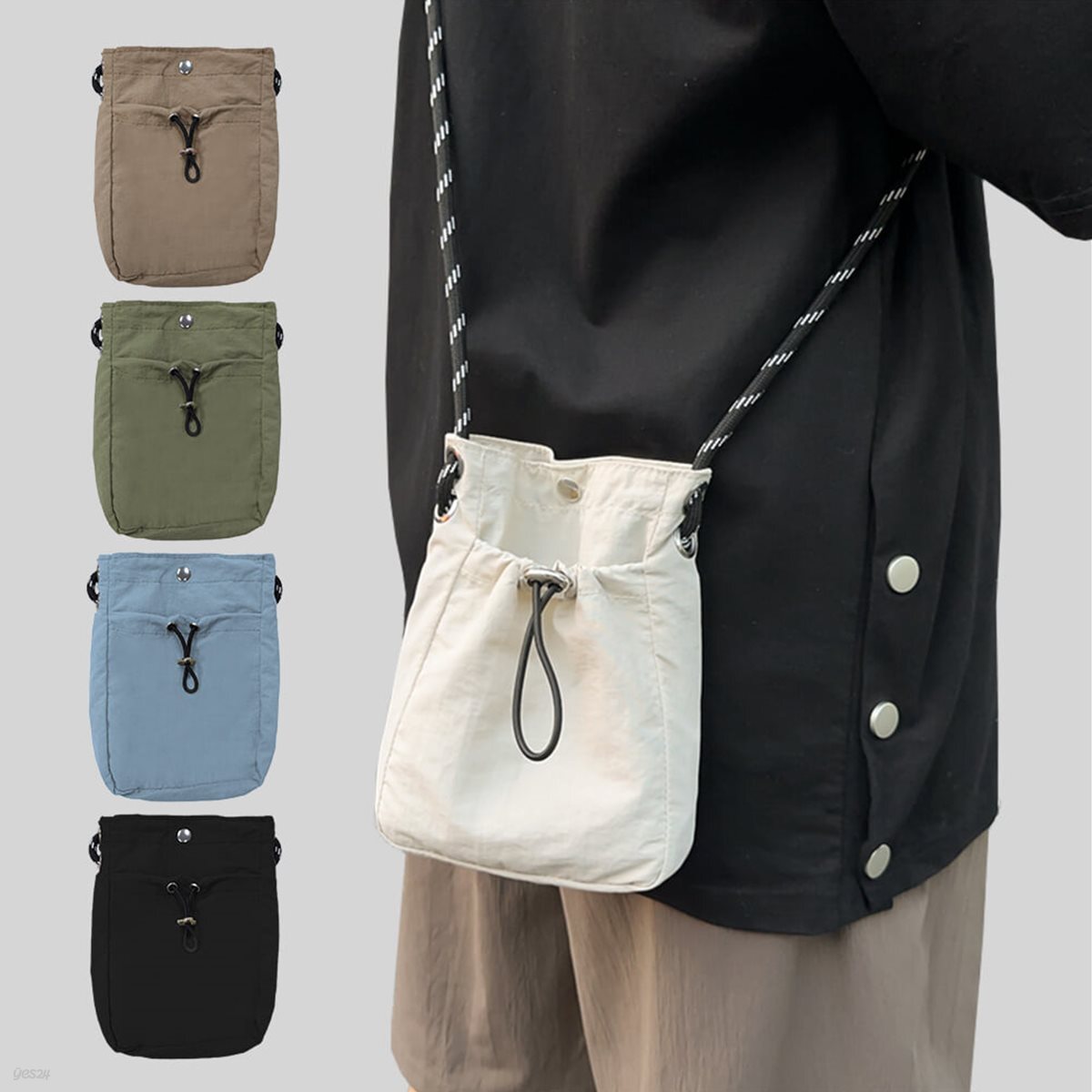 DYNN 올데이 방수 나일론 미니 캐주얼 복조리 크로스백 5color - 예스24