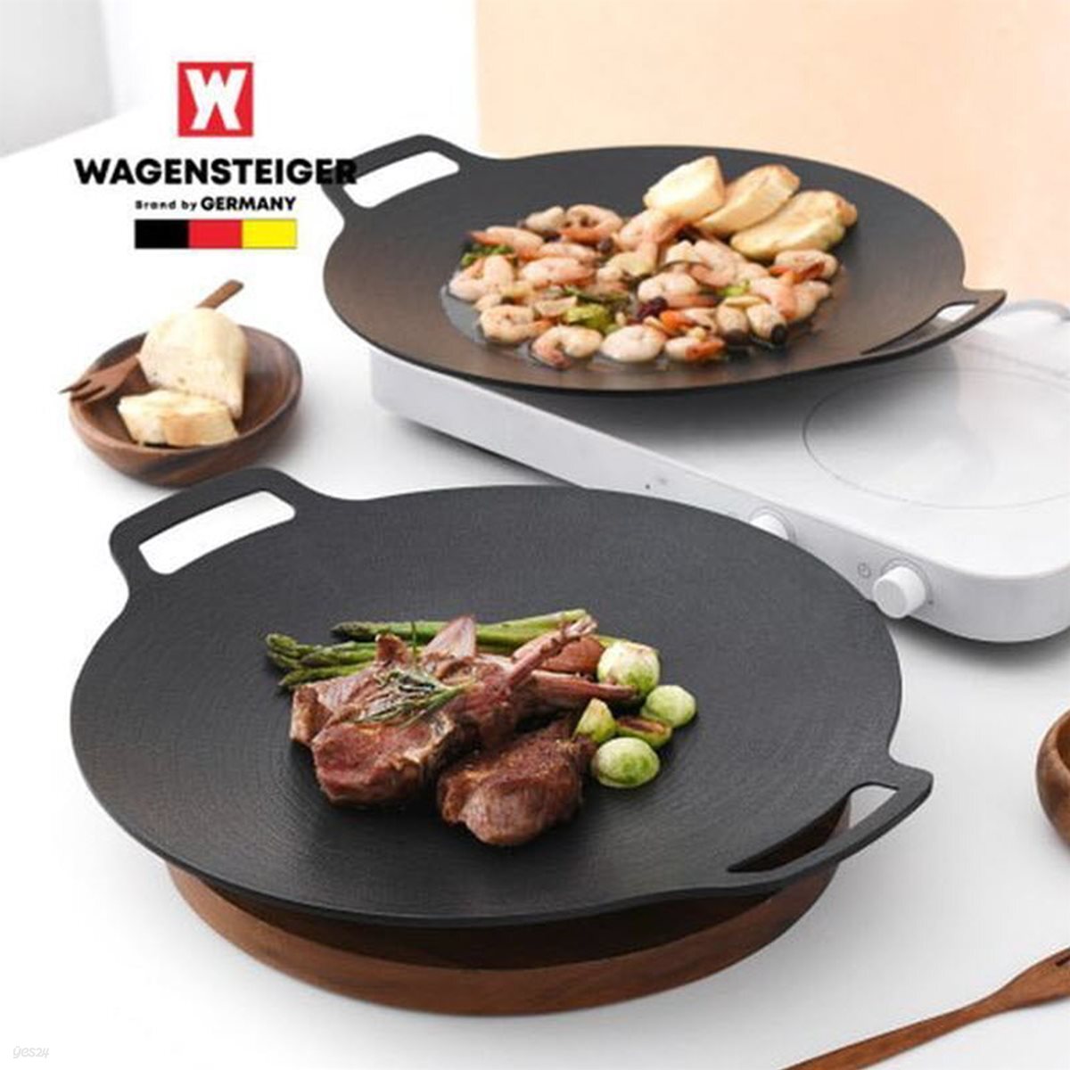 [바겐슈타이거] IH 코팅 그리들 36cm 블랙 - 예스24