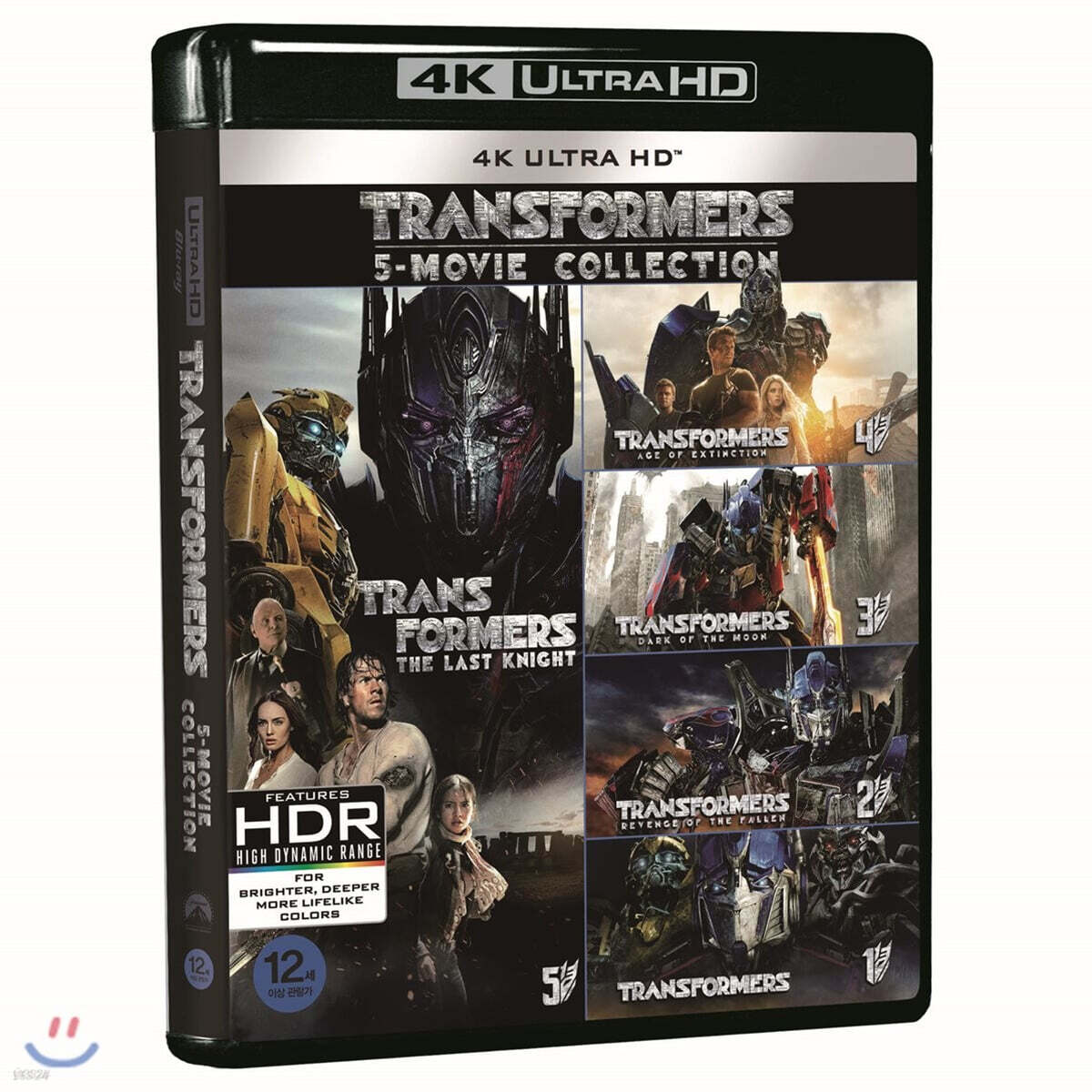 [중고샵] 트랜스포머 5-Movie (5Disc, 4K UHD 콜렉션) : 블루레이 - 예스24