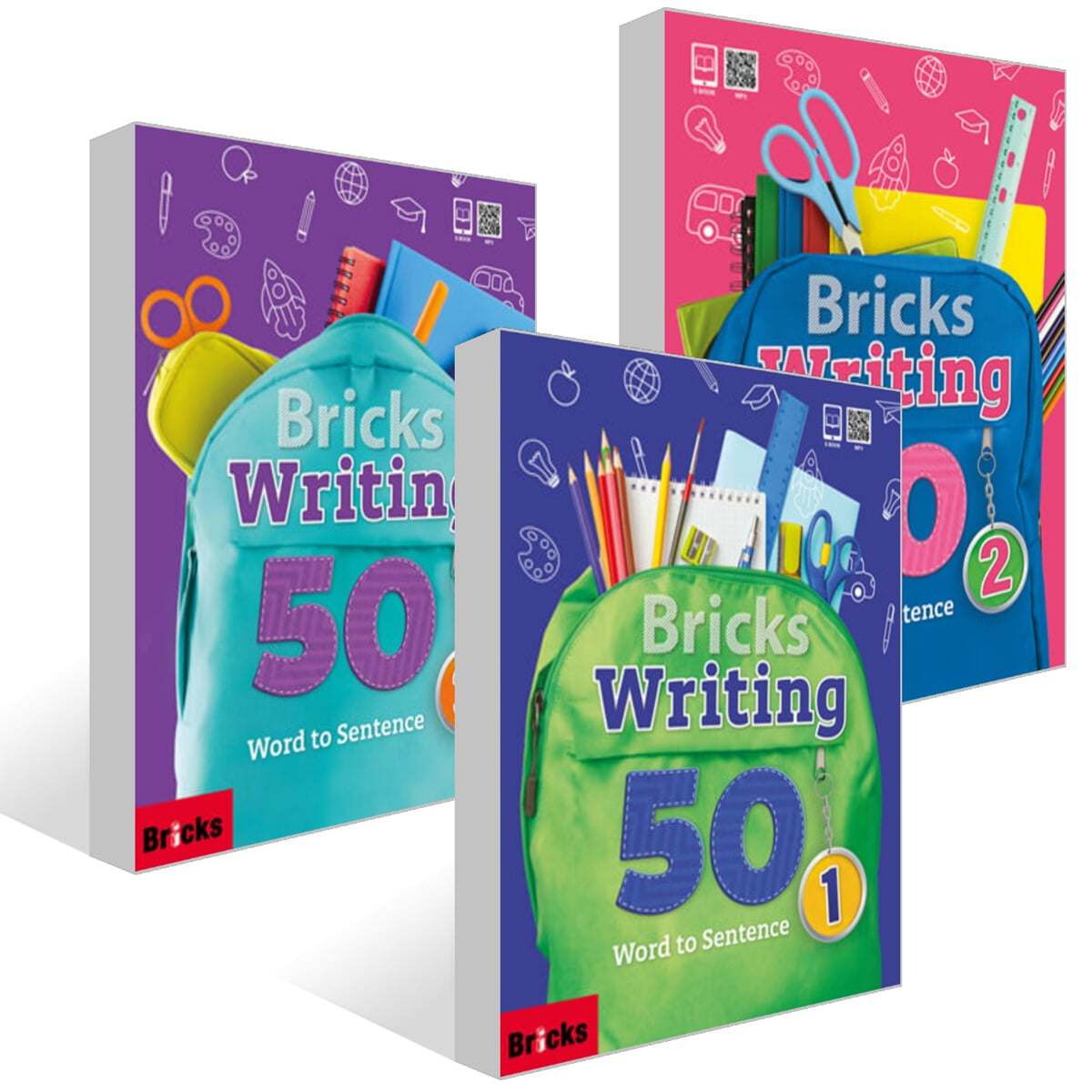 Bricks Writing 50: Word to Sentence 1 (Student Book + Workbook + E.CODE ...