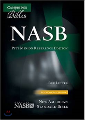 NASB Pitt Minion Reference Bible, Black Calfsplit Leather, Red Letter ...