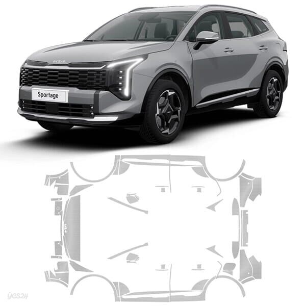 더 뉴 스포티지 NQ5 페이스리프트 PPF 필름 헤드라이트 - 예스24