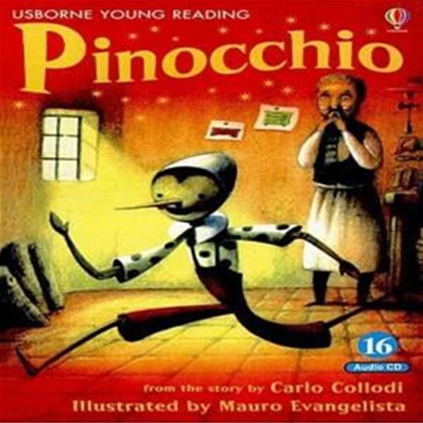 [중고샵] Usborne Young Reading Set 2-16 : Pinocchio (Paperback + Audio CD ...