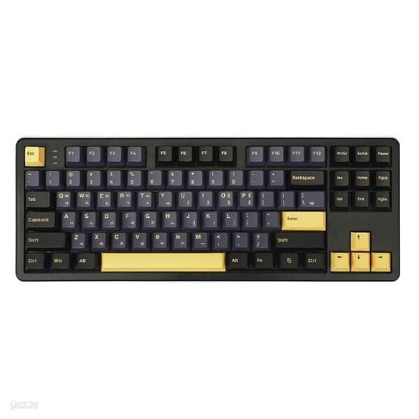 QSENN Q87 PBT 유무선 기계식 블랙 민트축 - 예스24