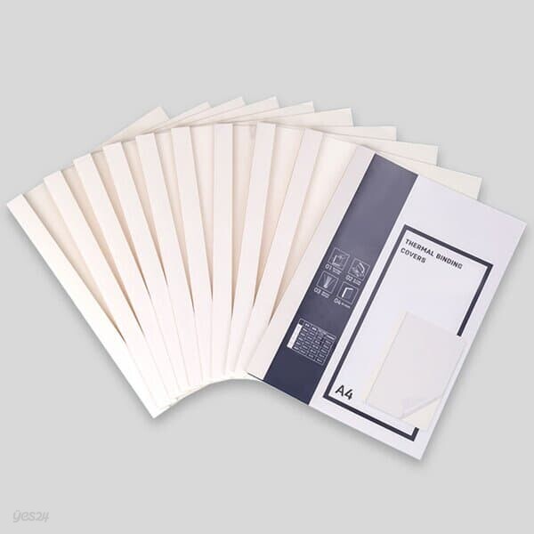 열제본표지 열접착 떡제본 책제본 열표지 제본 투명 커버 A4 2~27mm 50매 - 예스24
