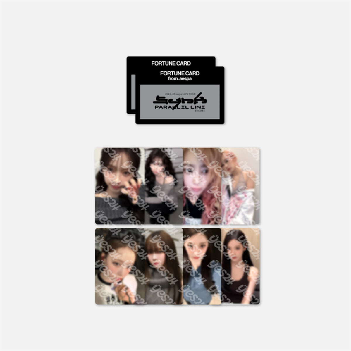 [2024-25 aespa LIVE TOUR－SYNK：PARALLEL LINE－ENCORE] FORTUNE SCRATCH CARD SET - 예스24