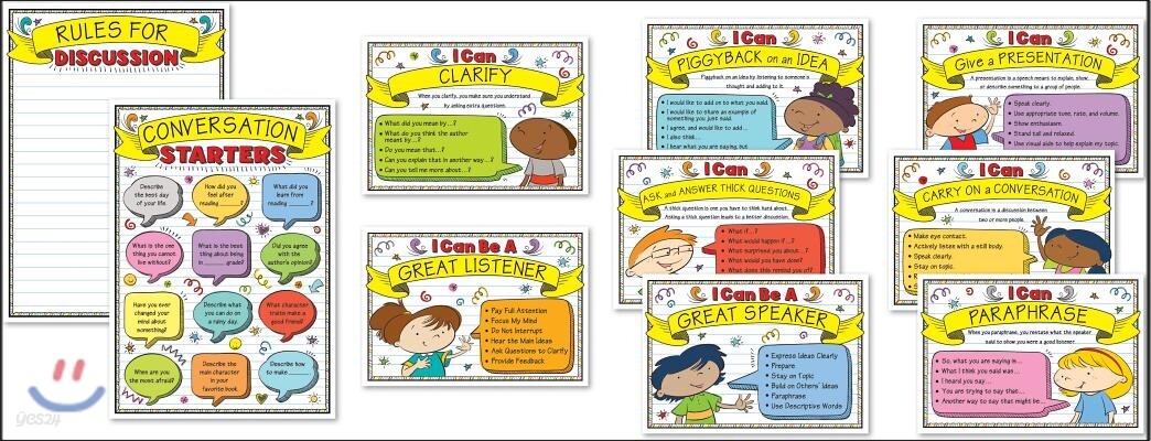 Speaking and Listening Strategies Bulletin Board Set - 예스24
