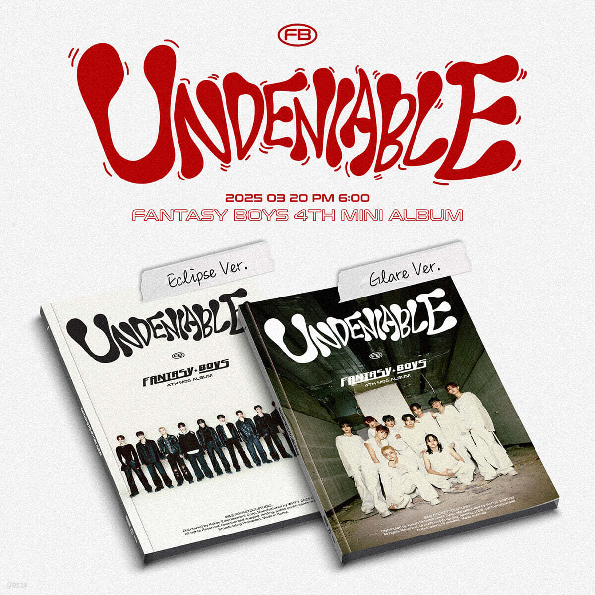 FANTASY BOYS (판타지보이즈) - 미니앨범 4집 : UNDENIABLE [2종 SET] - 예스24
