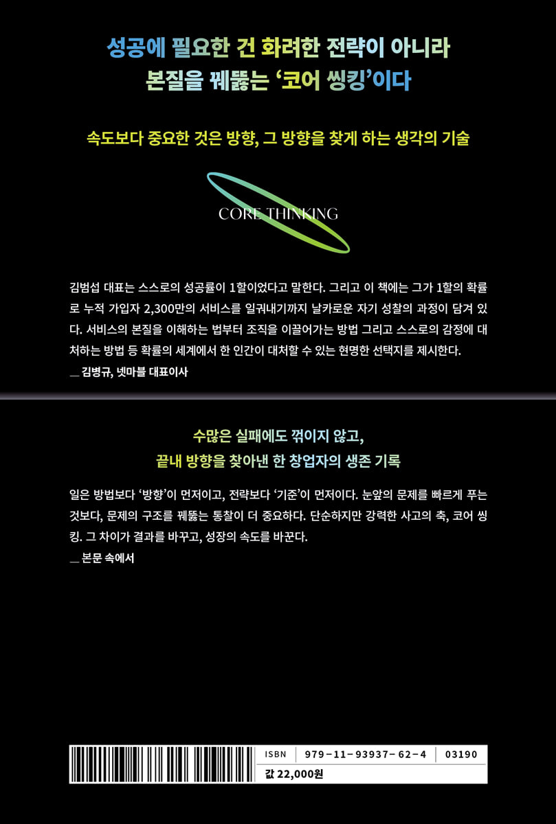 코어 씽킹 Core Thinking - 예스24