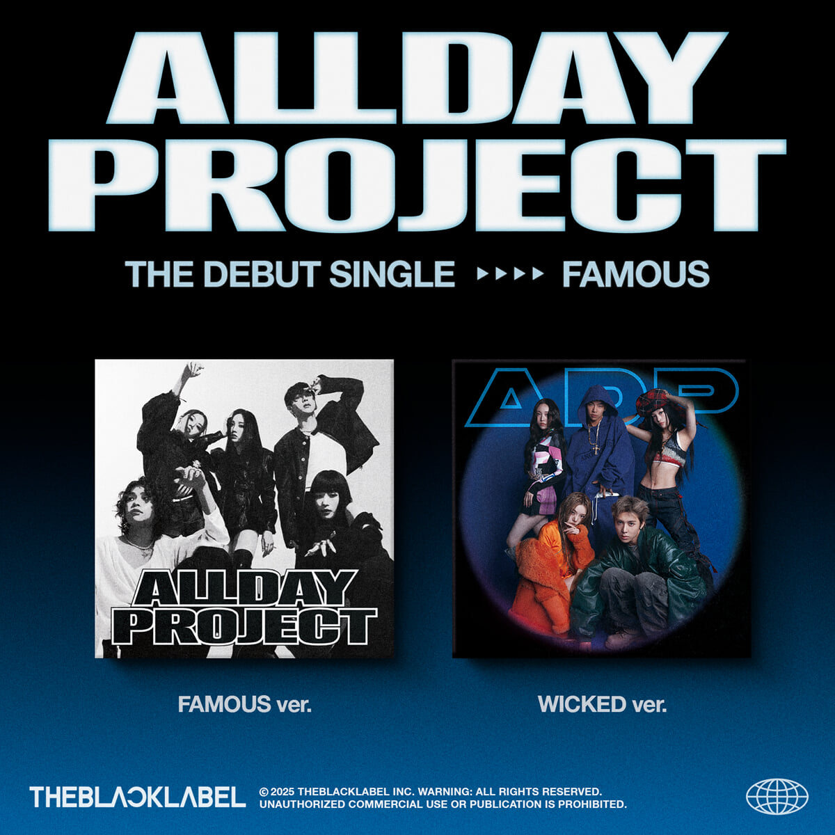 올데이 프로젝트 (ALLDAY PROJECT) - The Debut Single 'FAMOUS' [2종 중 1종 랜덤발송 ...