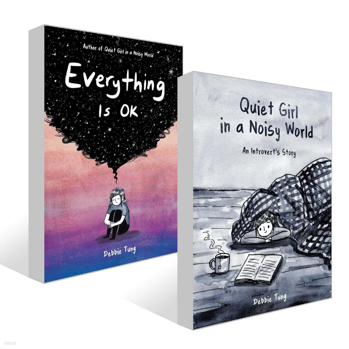 데비 텅 그래픽노블 2종 : Quiet Girl in a Noisy World + Everything Is OK - 예스24