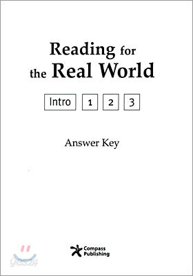 Reading for the Real World Intro 1 2 3 : Answer Key - 예스24