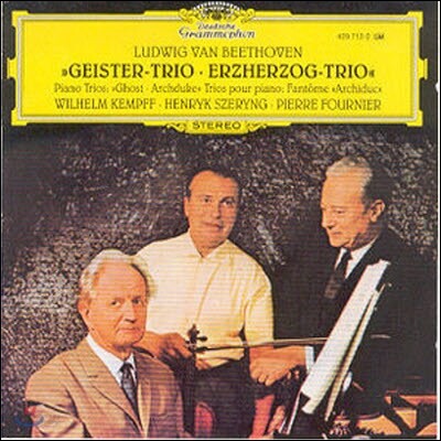 [중고] Kempff, Szeryng, Fournier / Beethoven : Piano Trio Op.70 -1 Ghost ...