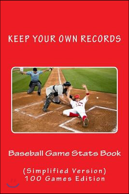Baseball Game STATS Book: Keep Your Own Records (Simplified Version) - 예스24