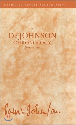 A Dr Johnson Chronology - 예스24