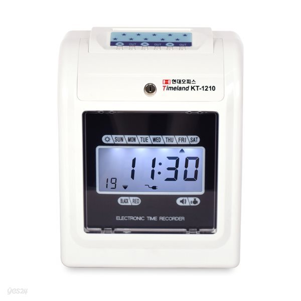 [현대오피스] 출퇴근기록기 KT-1210 + 카드200매 + 카드함 - 예스24