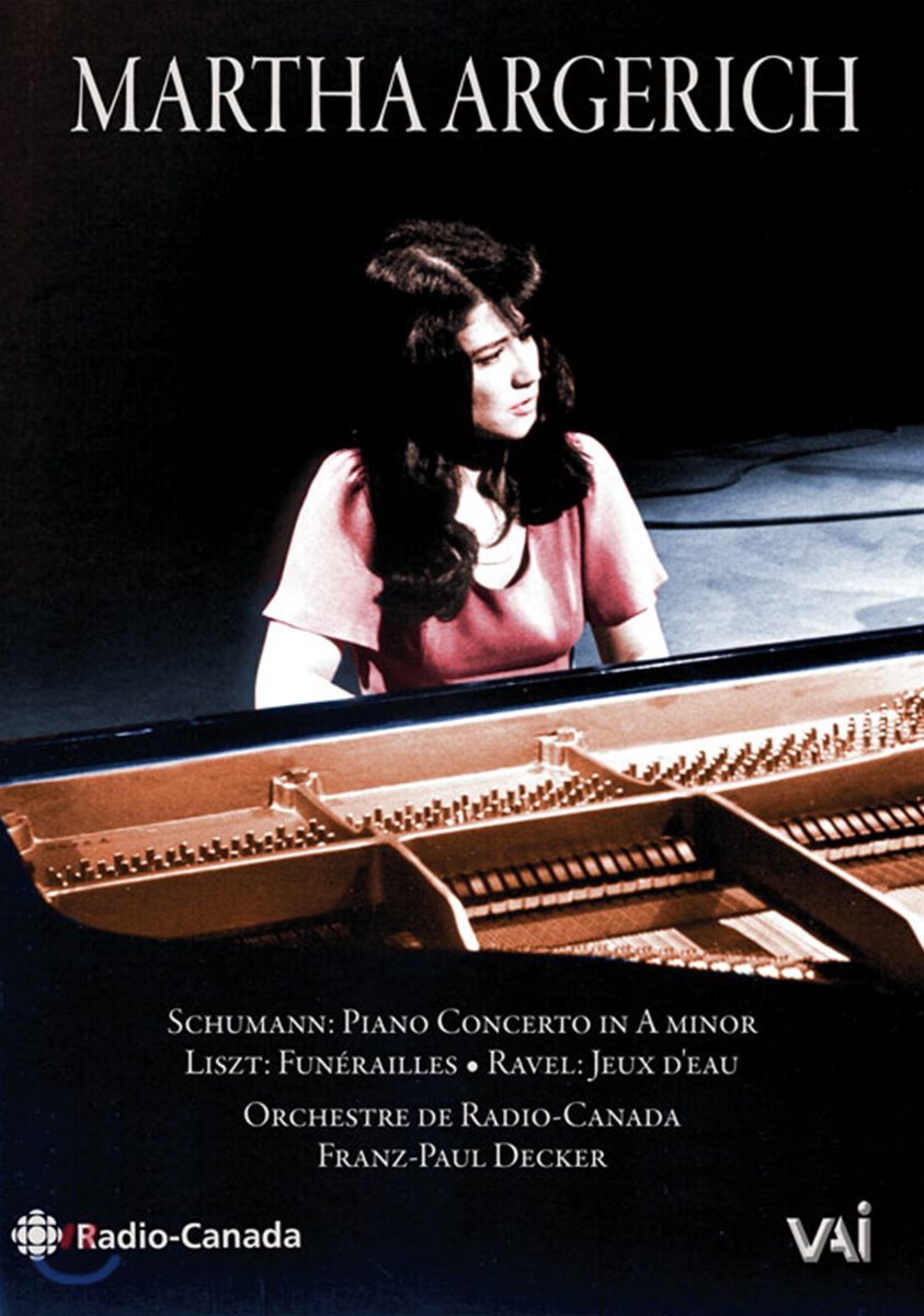 Martha Argerich 마르타 아르헤리치 - 슈만: 피아노 협주곡 / 리스트: 장송곡 / 라벨: 물의 유희 [DVD] - 예스24