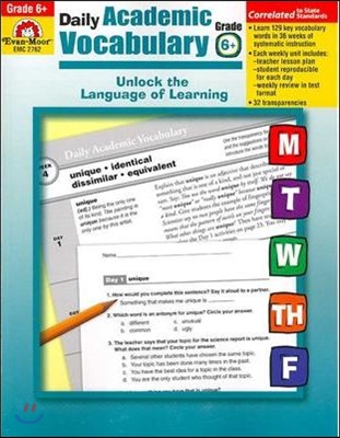 Daily Academic Vocabulary, Grade 6 Teacher Edition - 예스24