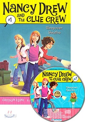 Nancy Drew and The Clue Crew #01 : Sleepover Sleuths (Book + CD) - 예스24