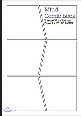 Mind Comic Book - 6 Panel,7"x10", 80 Pages, Make Your Own Comic Books ...