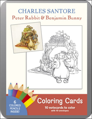 Charles Santore Peter Rabbit & Benjabunny Coloring Cards - 예스24