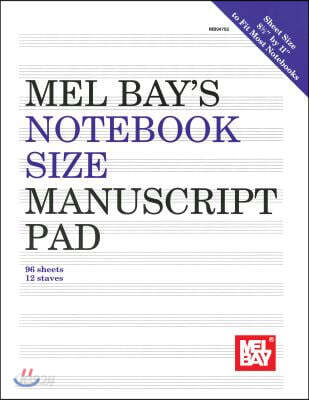 Notebook-size Manuscript Pad 12-stave - 예스24