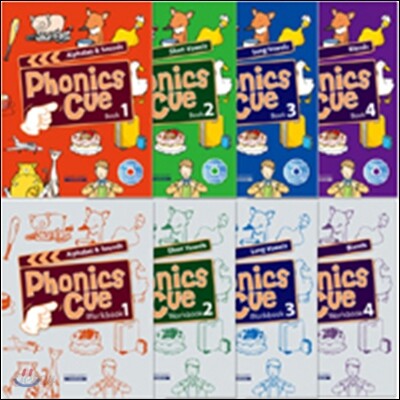 Phonics Cue 1~4 Set (Student Book + CD + Workbook) - 예스24