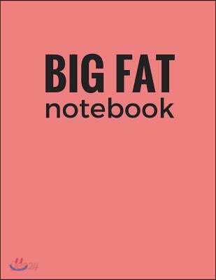 Big Fat Notebook (600 Pages): Light Coral, Extra Large Ruled Blank ...