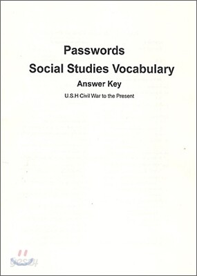 Passwords Social Studies Vocabulary United States History : Civil War ...