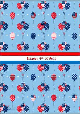 Happy 4th of July: Independence Day Novelty Notebook/Journal: 4th of ...