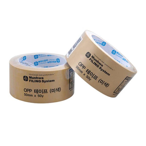 [문화산업] OPP테이프 50mm 미색 A451 50개 묶음 - 예스24