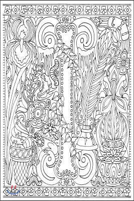 Color My Cover Journal - Creative Alphabet - I: 100 Page 6 X 9 Ruled ...