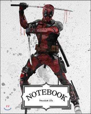 Notebook: Deadpool: Notebook Journal Diary, 120 pages, 8" x 10 ...