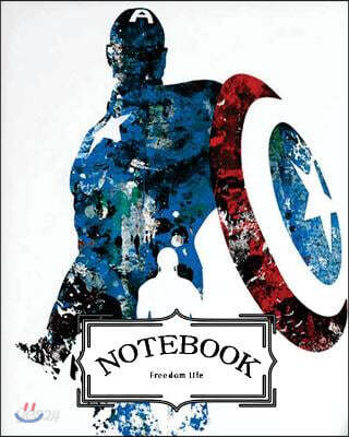 Notebook: Watercolor Captain America v.2: Pocket Notebook Journal Diary ...
