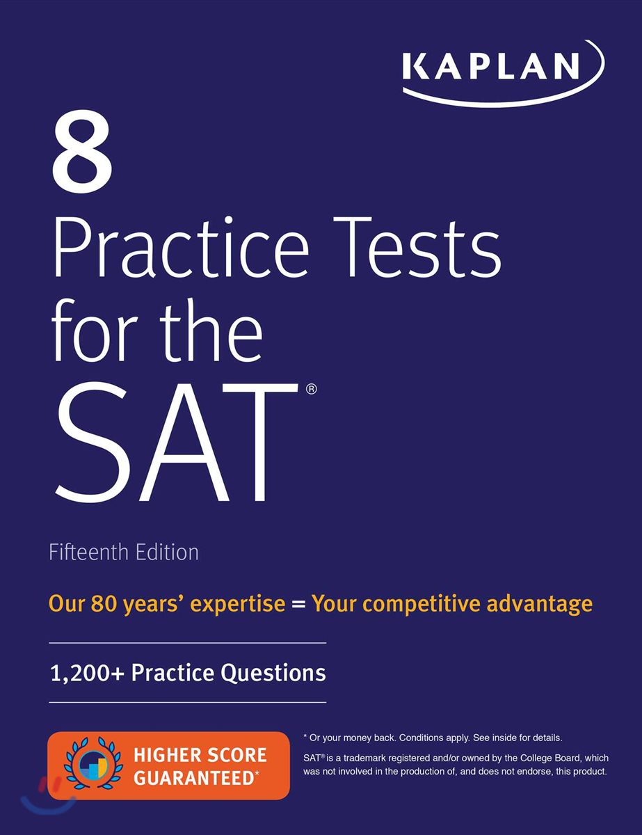 8 Practice Tests for the SAT: 1,200+ SAT Practice Questions - 예스24