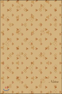 Notes: 6x9 Unruled Blank Notebook Victorian Style Wallpaper Pattern ...