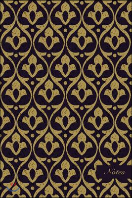 Notes: 6x9 Blank Lined Page Notebook Aboriginal Curve Cross Frame ...