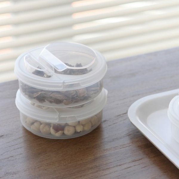 nakaya 반오픈 원형 보관용기 210ml 2P - 예스24