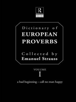Dictionary of European Proverbs - 예스24