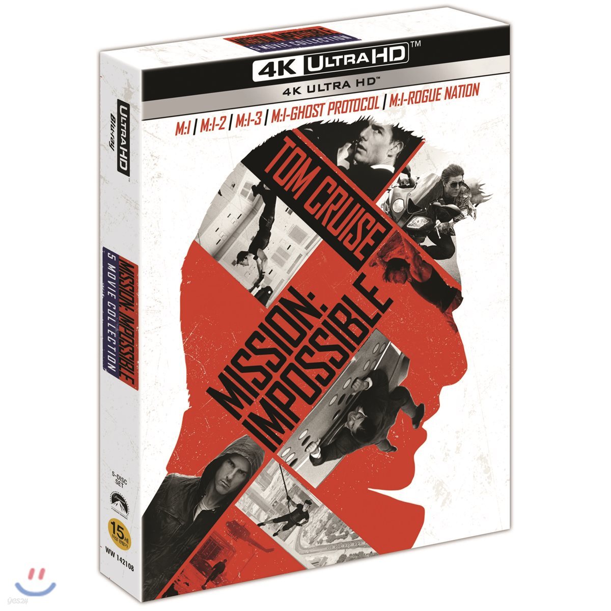 미션임파서블1-5박스세트(5Disc : 4KUHD):블루레이 - 예스24