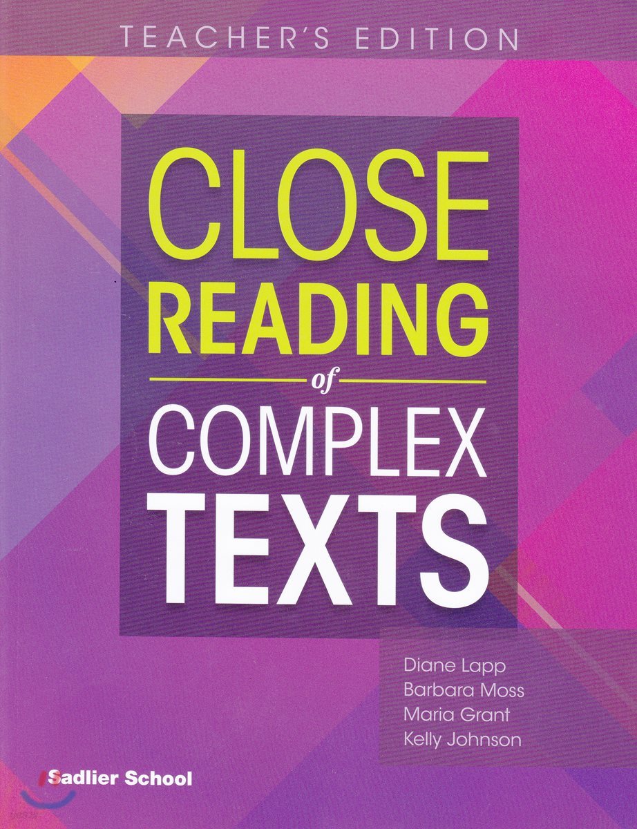 Close Reading of Complex Texts : Teacher’s Edition : Grade 7 - 예스24