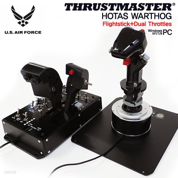 트러스트마스터 HOTAS WARTHOG Flightstick, Dual Throttles 비행 풀세트(PC용) - 예스24