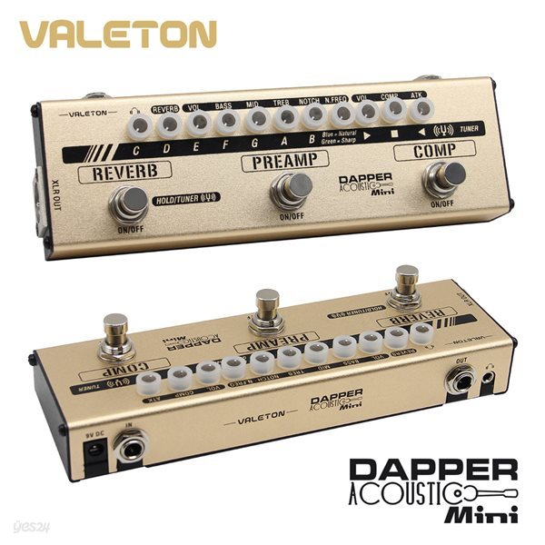 [Valeton] 베일톤 이펙터 Dapper series Acoustic Mini (MES-4) / 멀티이펙터 - 예스24