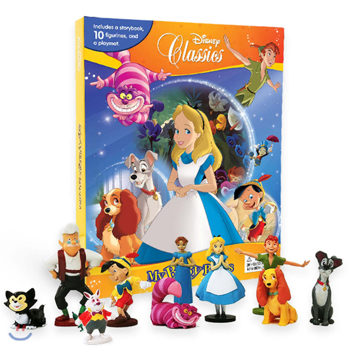 Disney Classics #1 My Busy Books Alice, Peter Pan, Pinoccio, Lady 디즈니 ...