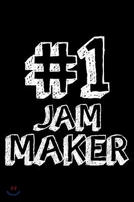 #1 Jam Maker: 6x9 Notebook, Ruled, Jam Recipe Book, Jam Making Cookbook ...