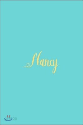 Nancy: Personalized Name Turquoise Matte Soft Cover Notebook Journal to ...